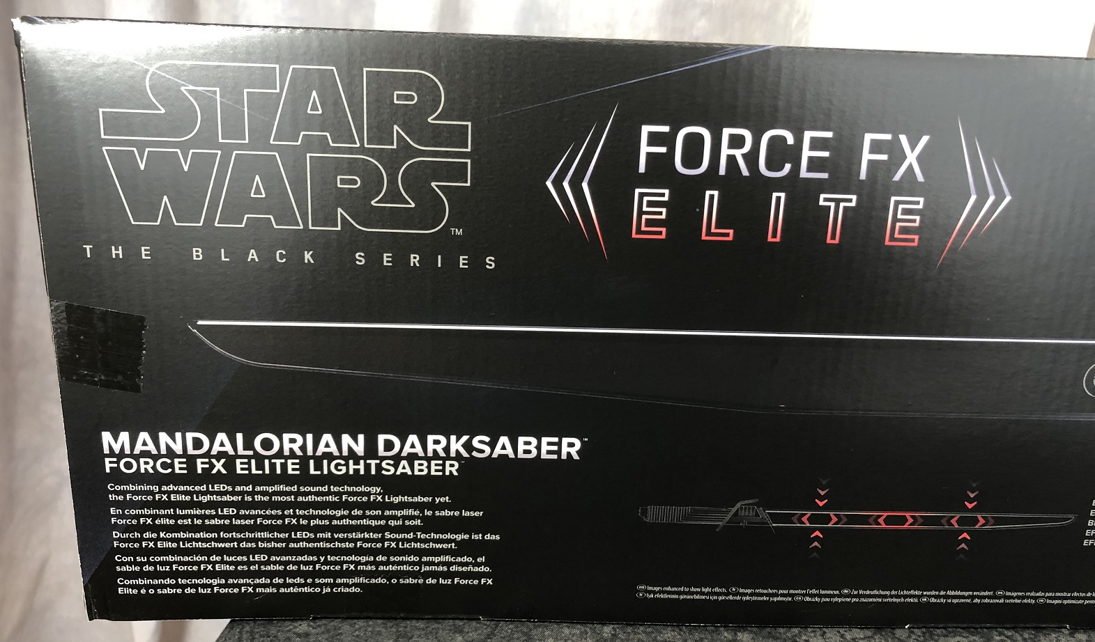Hasbro - Star Wars Mandalorian Black Series Force FX Elite Darksaber ...